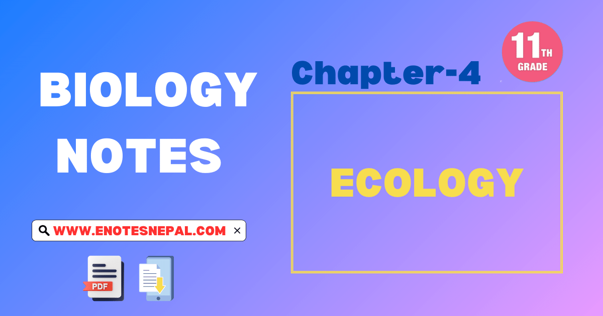 Unit 4 – Ecology - Enotes Nepal